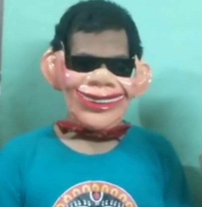 Ventriloquist Human Puppet Half Mask - Patil Magic